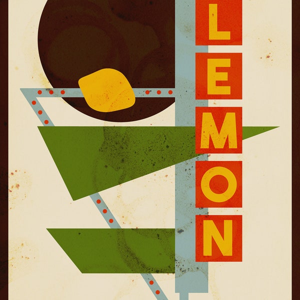Retro Lemon - Etsy