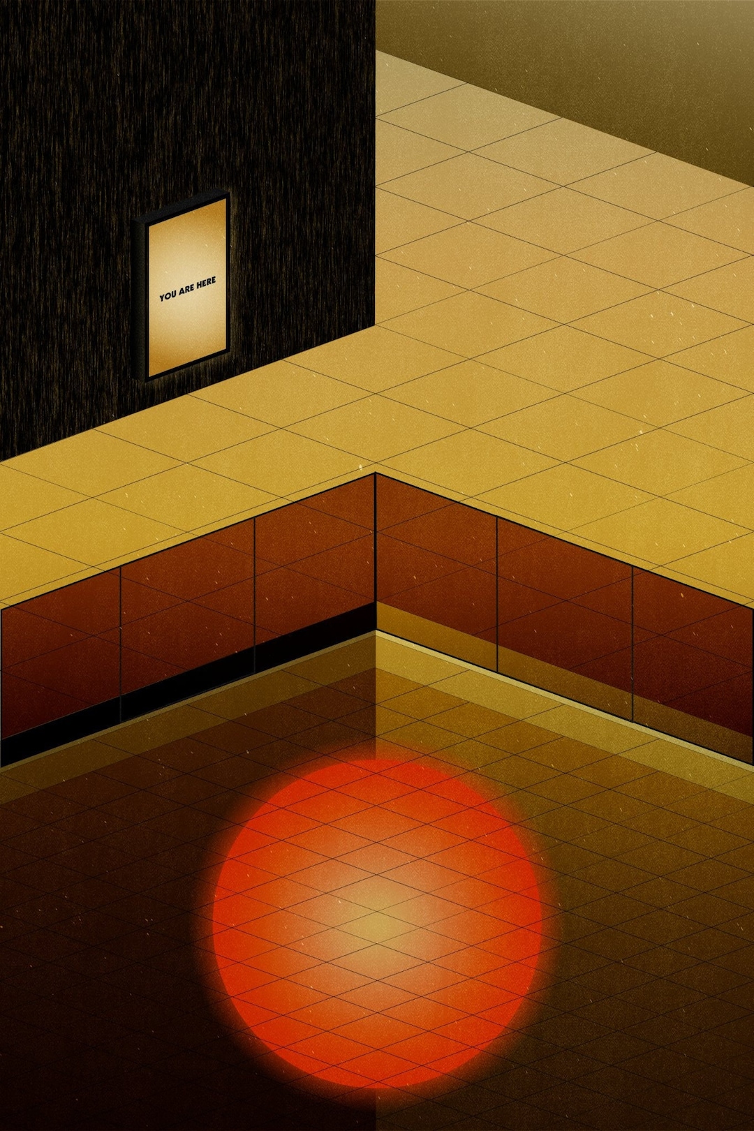 Retro Liminal Backroom Vintage Scifi Style Print - 12" by 18" - You Are ...