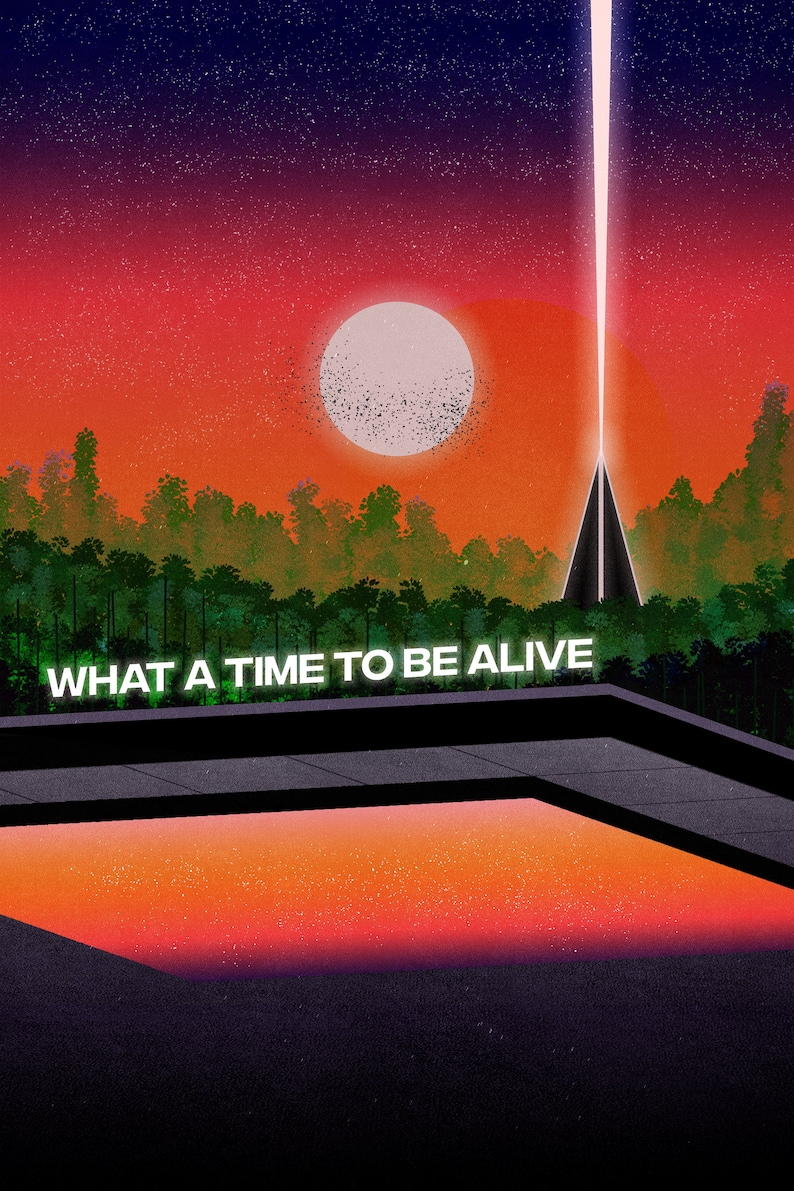 12 by 18 Neon Retro Liminal Pool Poster what - Etsy