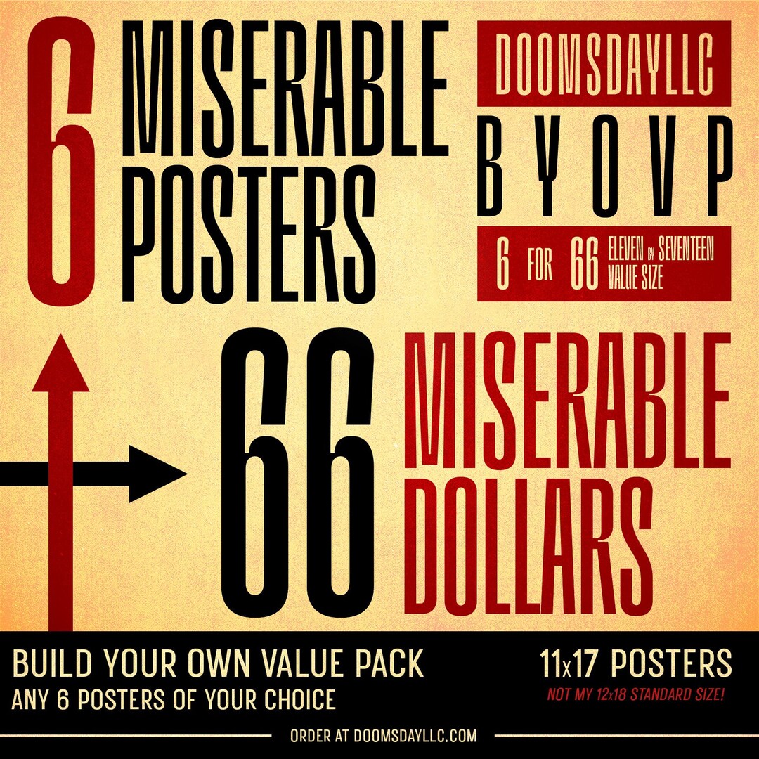 6 Poster Build Your Own Value Pack - Etsy