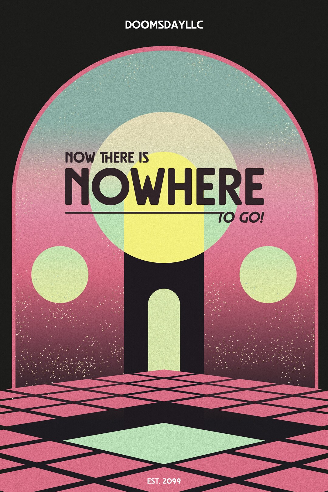 Nowhere... to Go! - Retro Scifi Liminal Space Print - Etsy