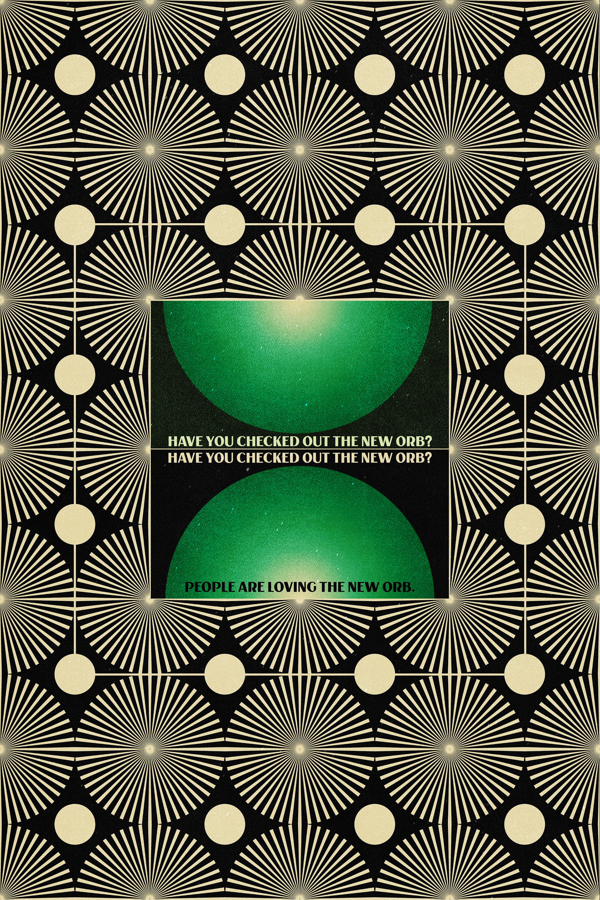 Retro Scifi Art Deco Liminal Poster - Have You Checked Out the New Orb ...