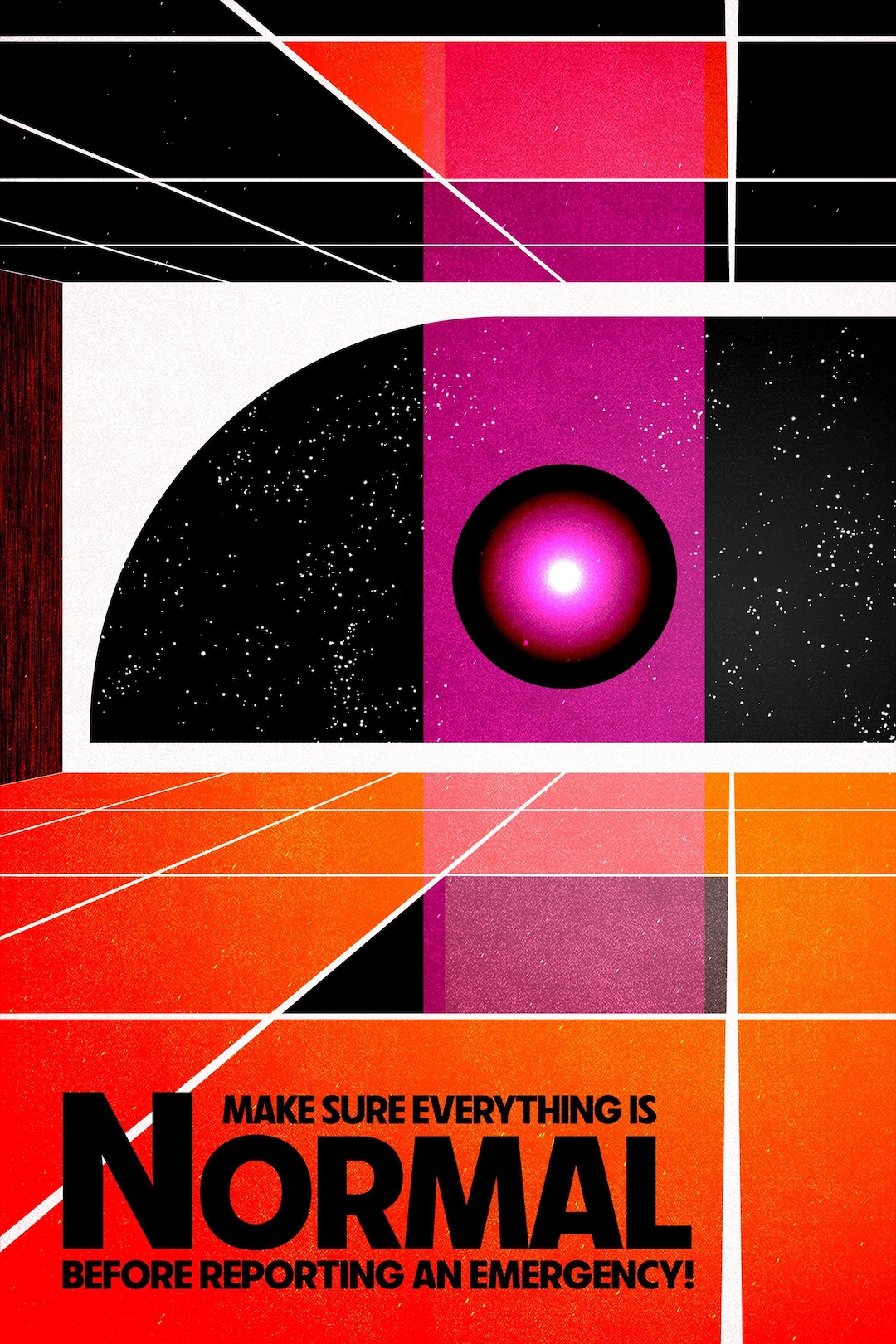Make Sure Everything is Normal - Retro Scifi Liminal Propaganda Poster ...