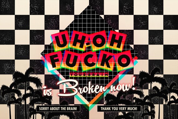 Retro 80s/90's Vaporwave VHS Parody 12 by 18 - Etsy