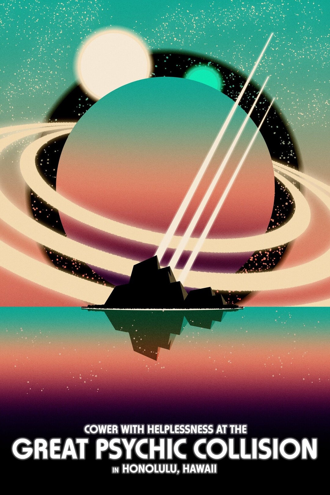 Cosmic Anomaly Tourism - Honolulu - Retro Dystopian Psychedelic Scifi ...