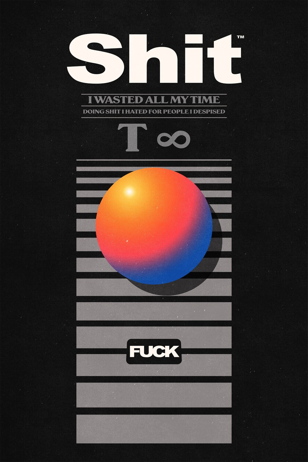 Anticapitalist VHS Parody Propaganda Poster - Shit - Etsy