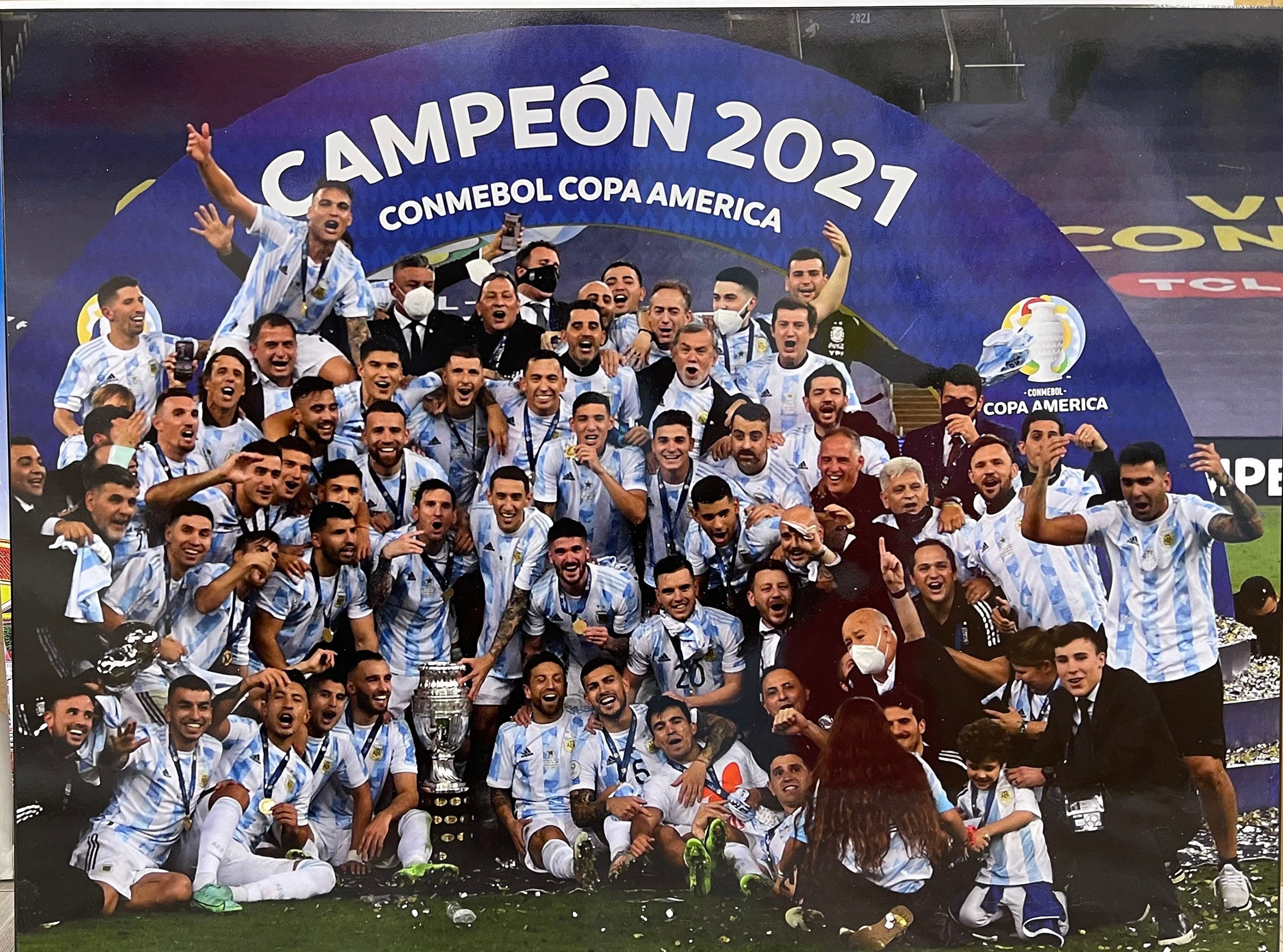 Copa America Campeon 2021 Team Plaque Poster 18 X 24 Inches Argentina ...