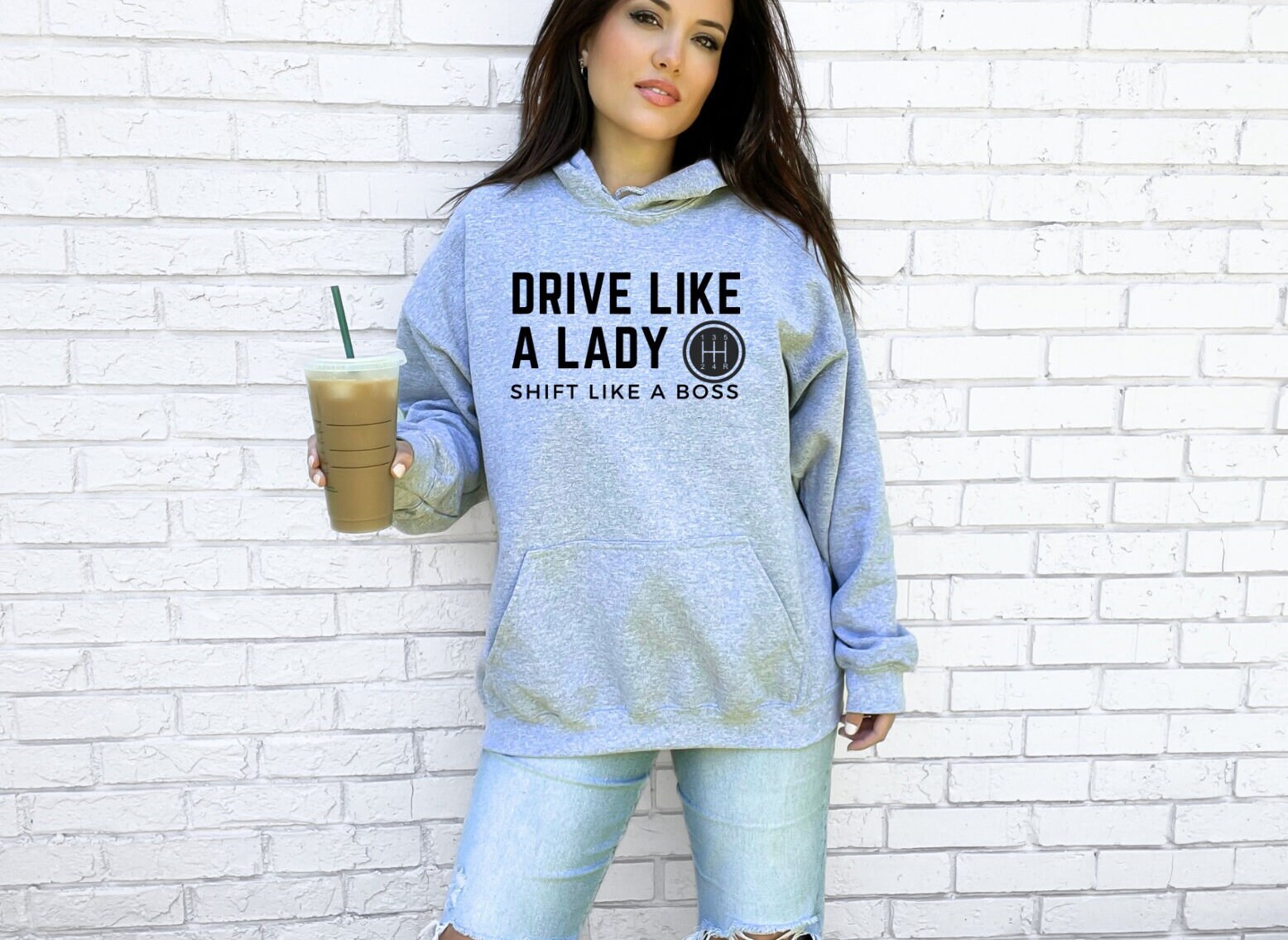 Drive Like a Lady, Shift Like a Boss Unisex Heavy Blend Hooded ...