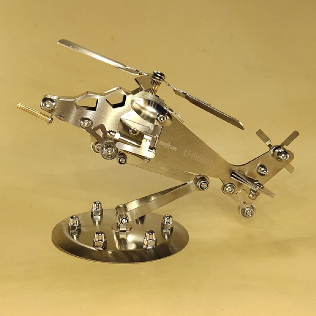 Stainless Steel Helicopter Model Finished Product Steel - Etsy