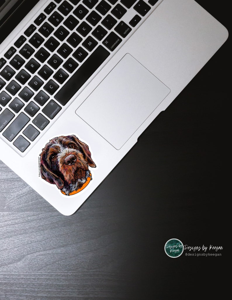 German Wirehaired Pointer Sticker Water Resistant Stickers | Etsy