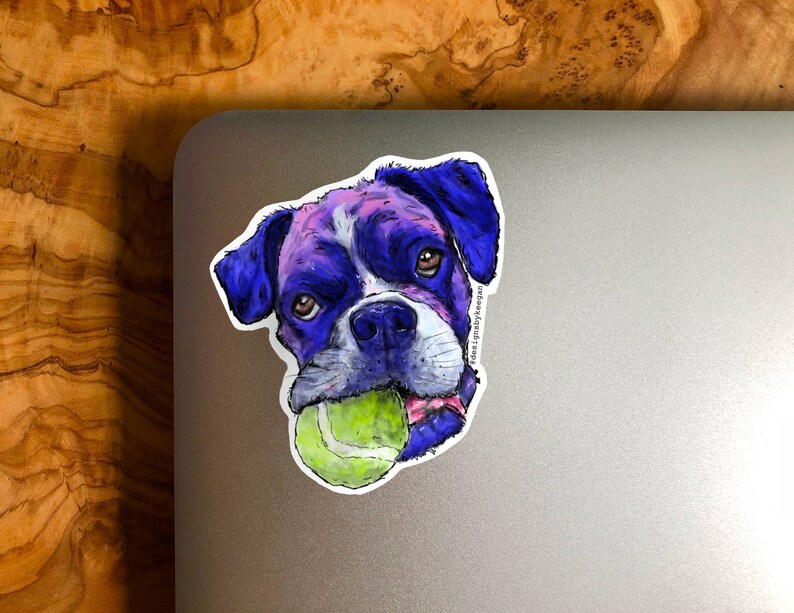 Bella the Boxer Dog Sticker | Etsy