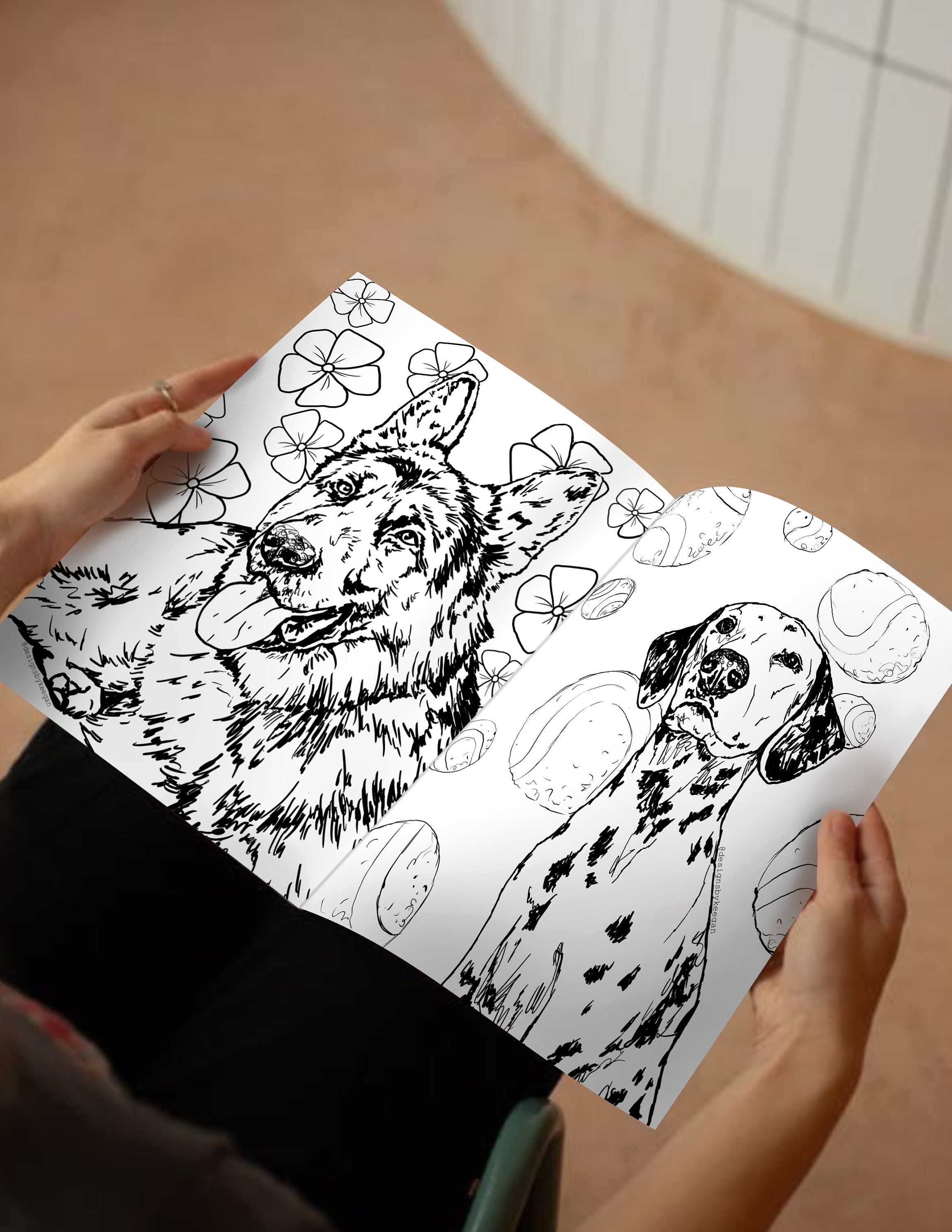 Dog Coloring Book Instant Download Dog Coloring Pages Kid - Etsy