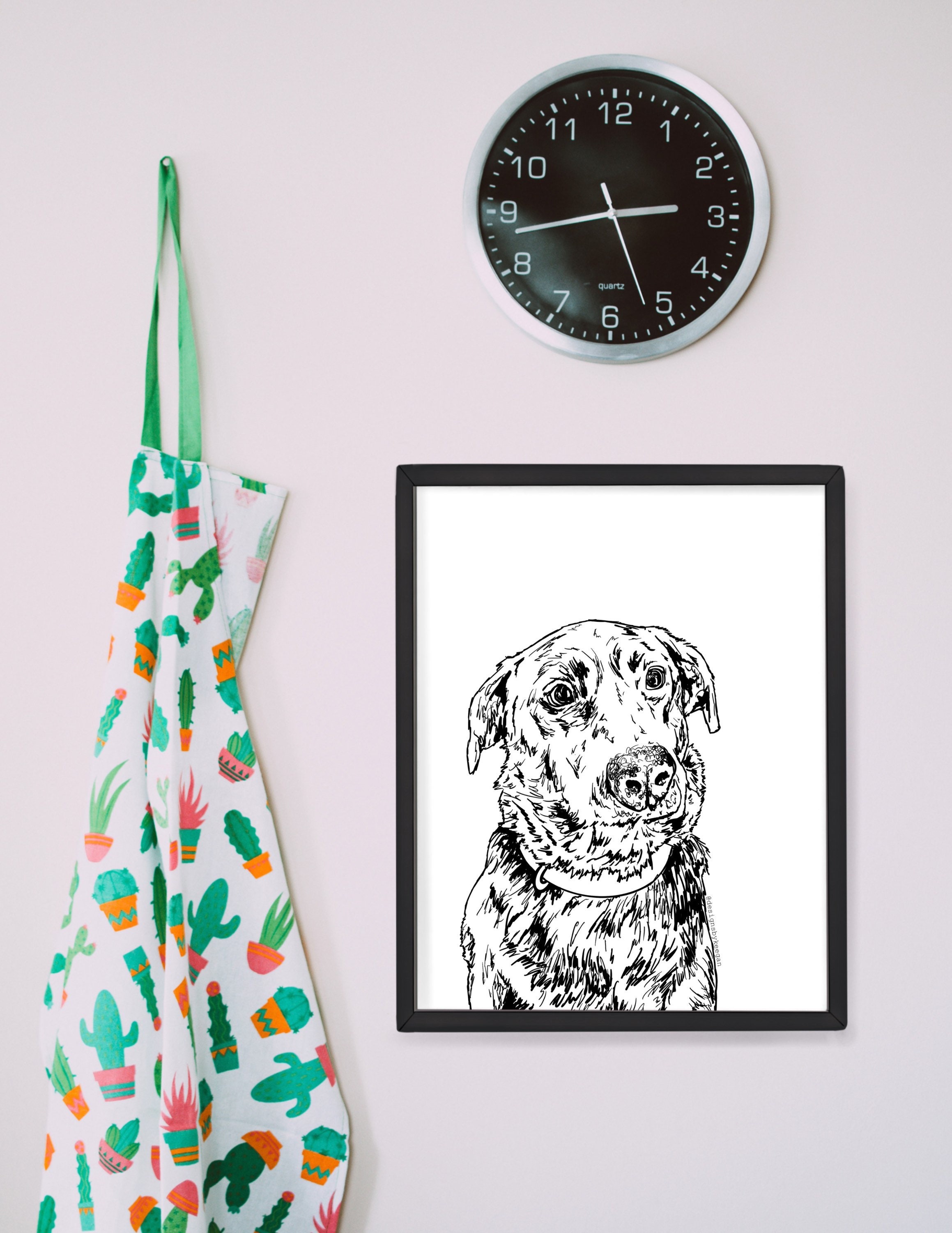 Labrador Retriever Print - Instant Download, Lab Digital Print, Black ...