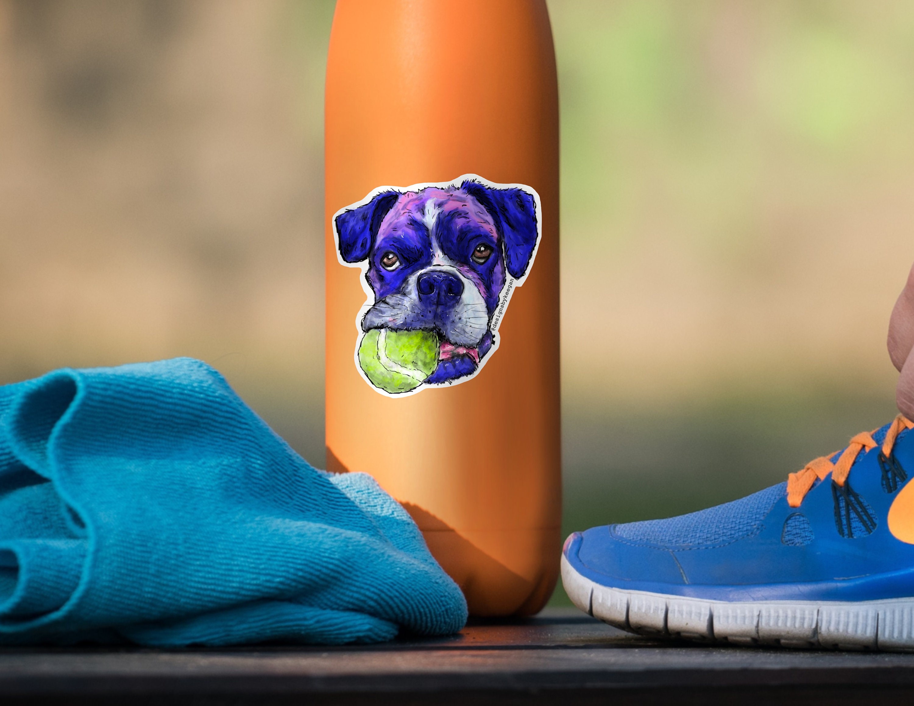 Bella the Boxer Dog Sticker - Etsy
