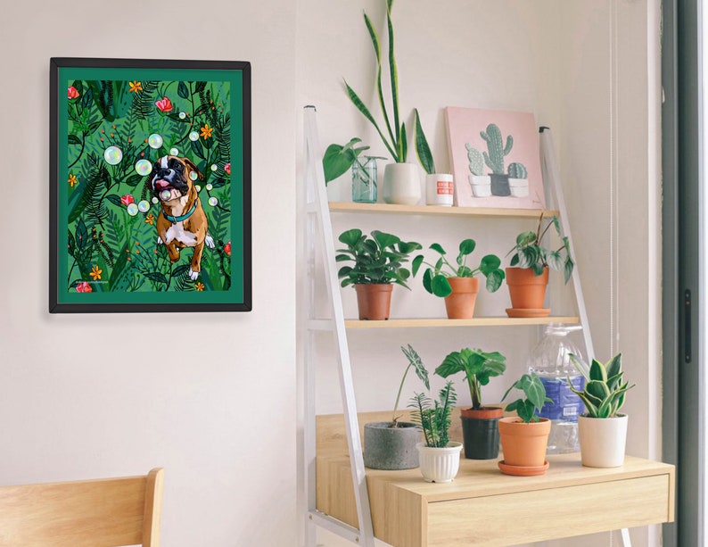 Unique Custom Pet Portrait - Digital Print, Custom Dog Portrait, Custom ...