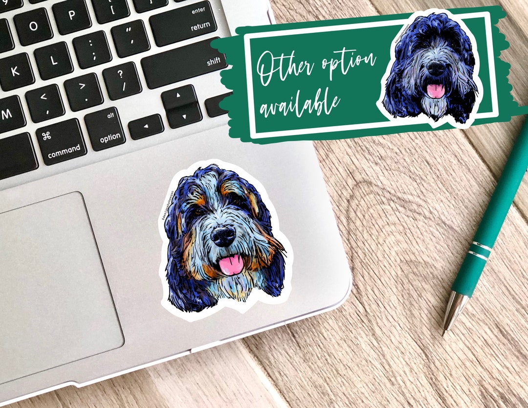 Bernedoodle Sticker - Water Resistant Sticker, Popular Right Now ...
