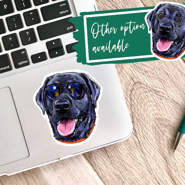 Black English Lab Stickers - Etsy