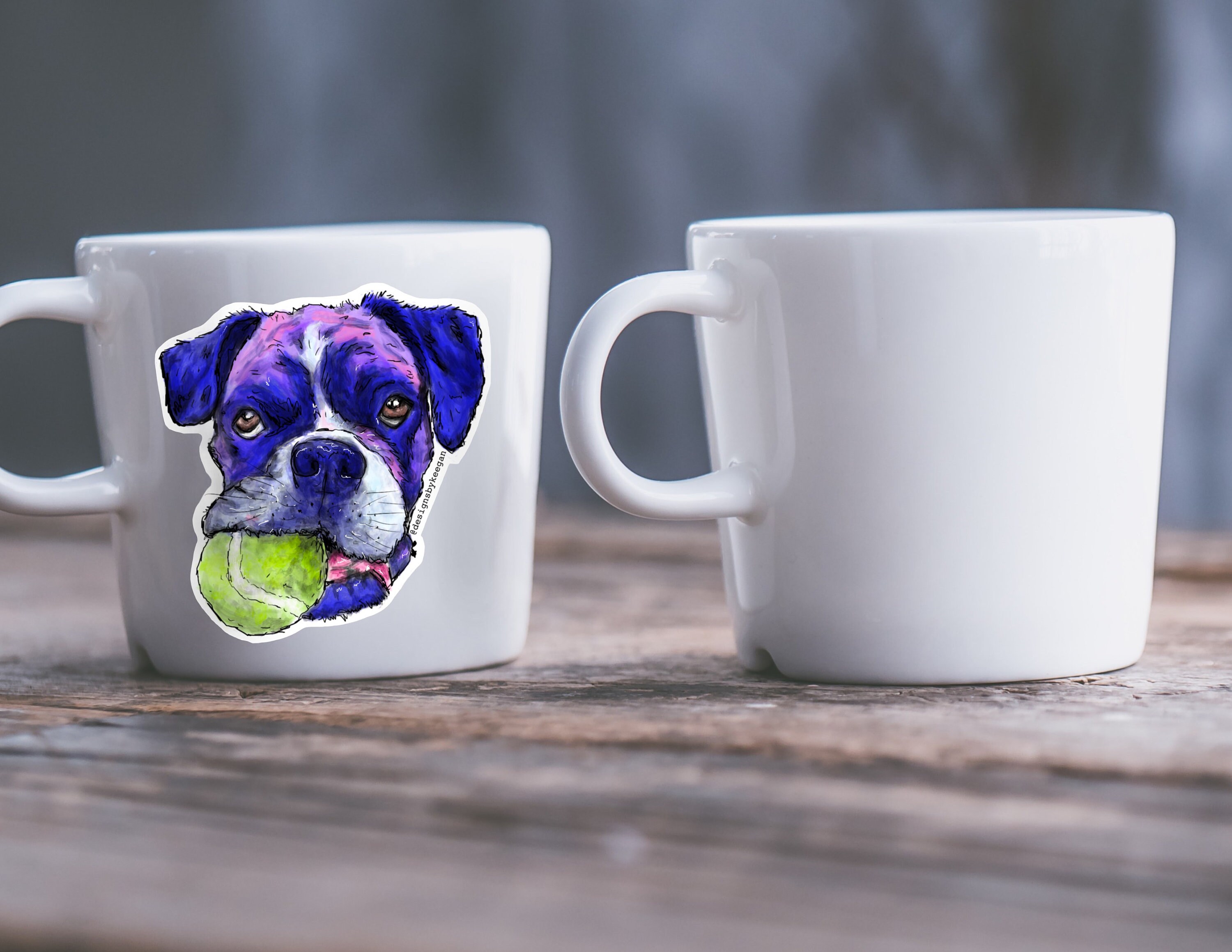 Bella the Boxer Dog Sticker | Etsy