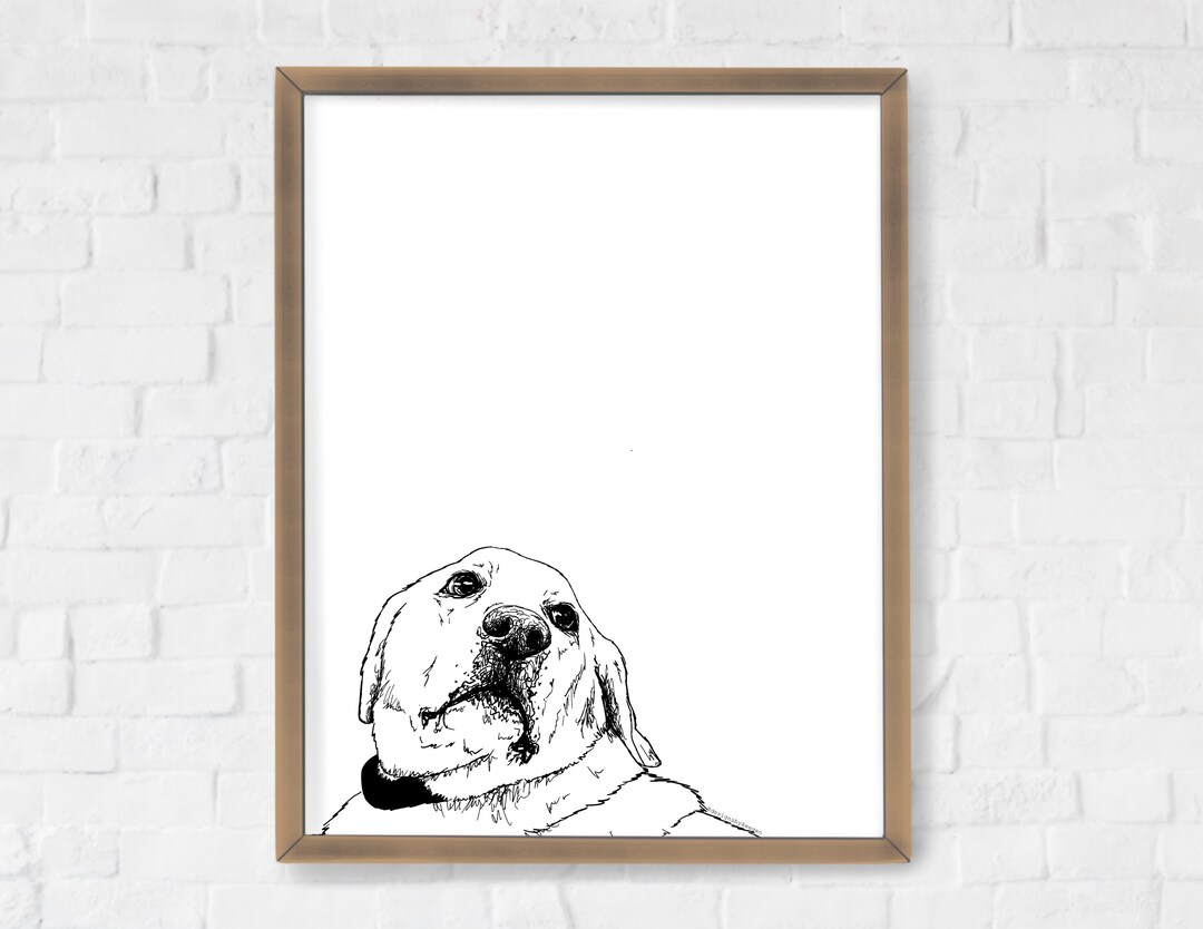 Chunky Lab Print - Instant Download, Yellow Lab Digital Print - Etsy