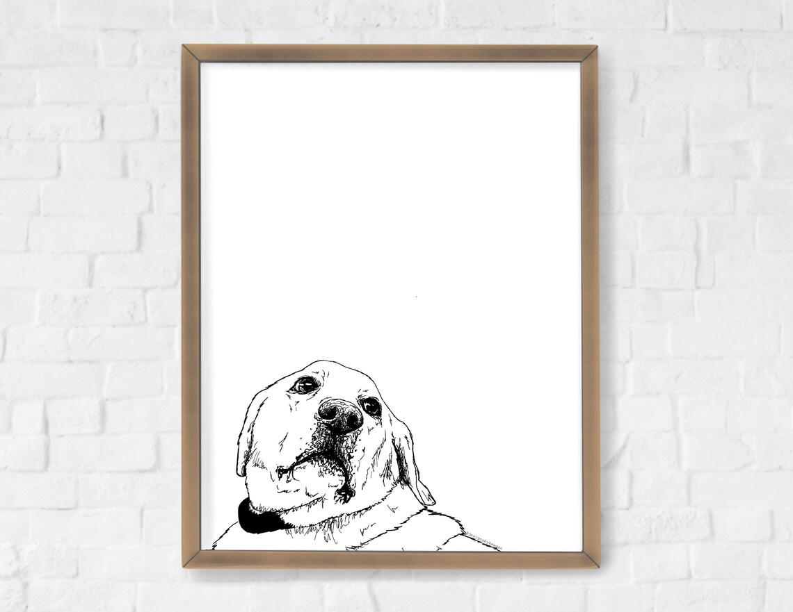 Chunky Lab Print Instant Download Yellow Lab Digital Print - Etsy