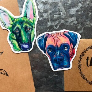 Custom Dog Magnet - Custom Magnets, Custom Dog Portrait, Waterproof ...