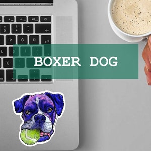 Bella the Boxer Dog Sticker - Etsy