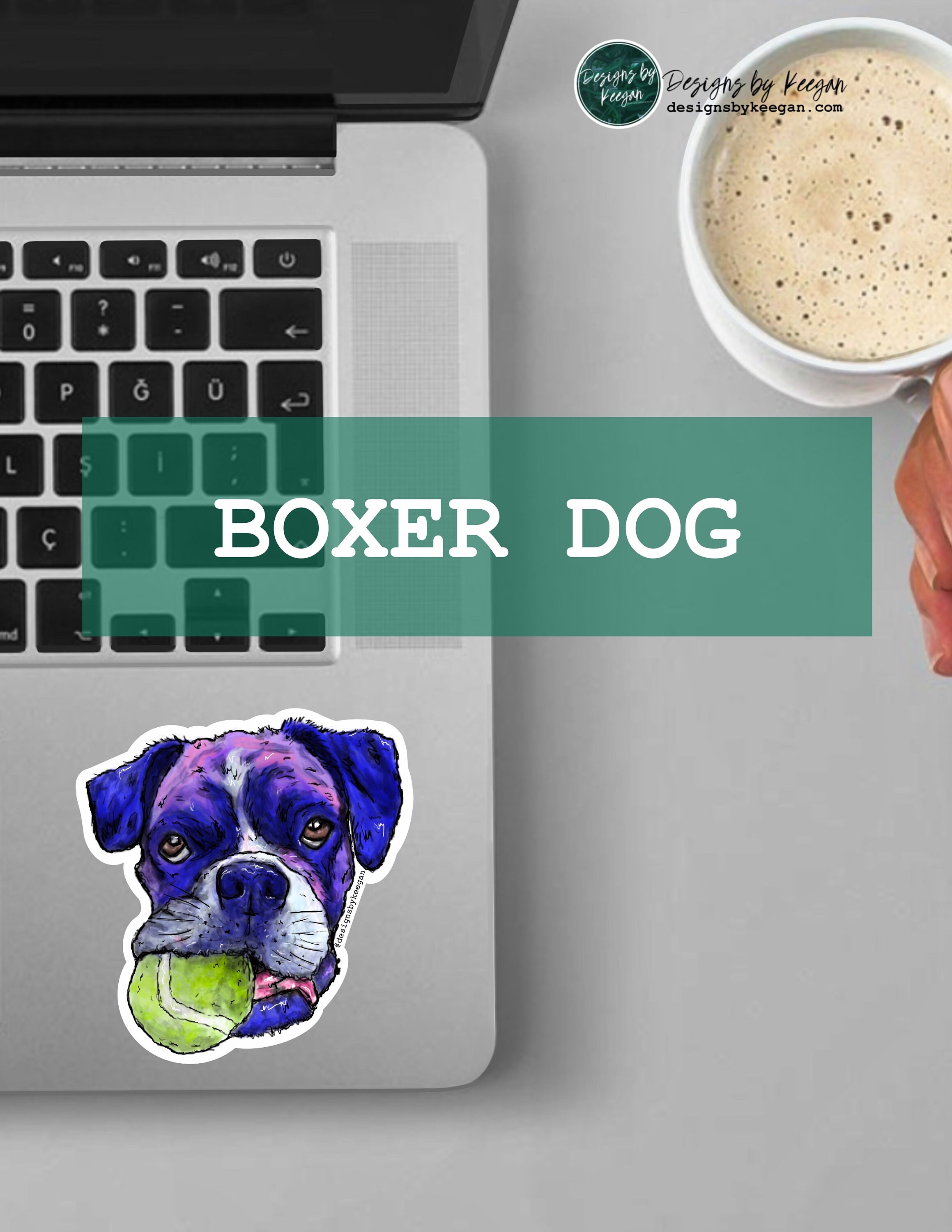 Bella the Boxer Dog Sticker - Etsy