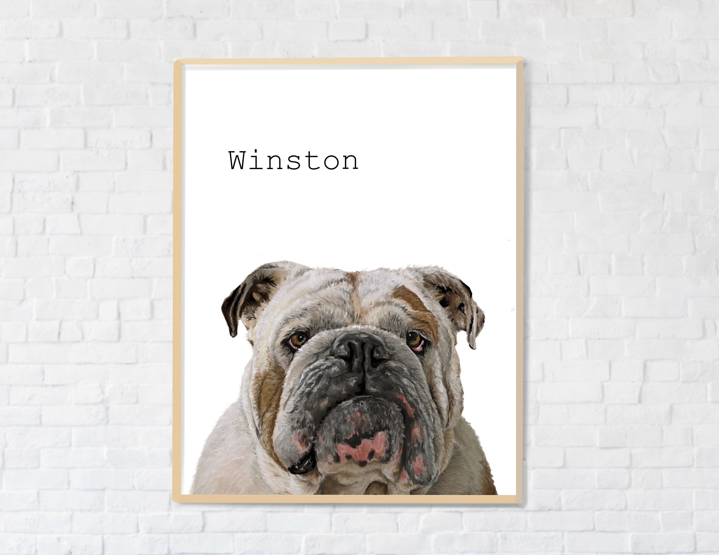 Custom Dog Portrait digital print popular right now custom | Etsy