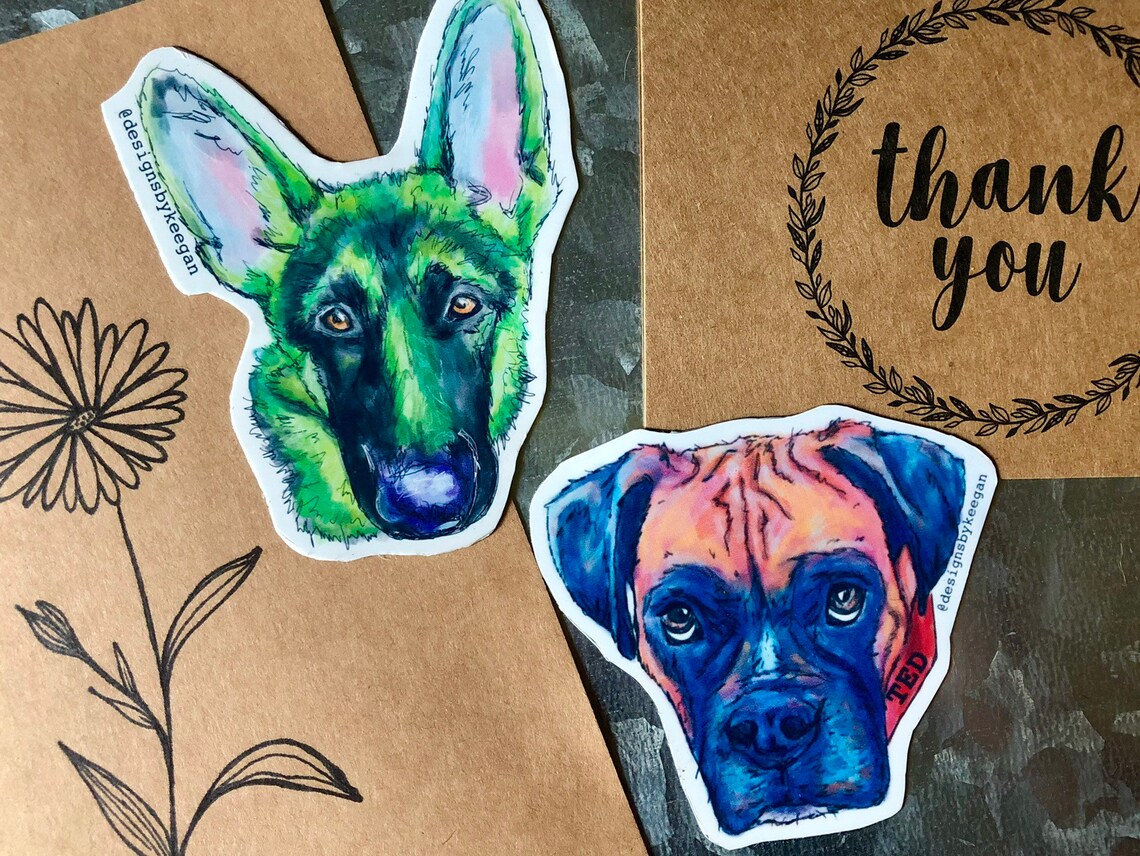 Custom Dog Magnet - Custom Magnets, Custom Dog Portrait, Waterproof ...