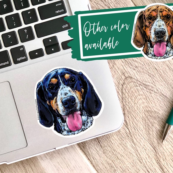 American English Coonhound Decal - Etsy