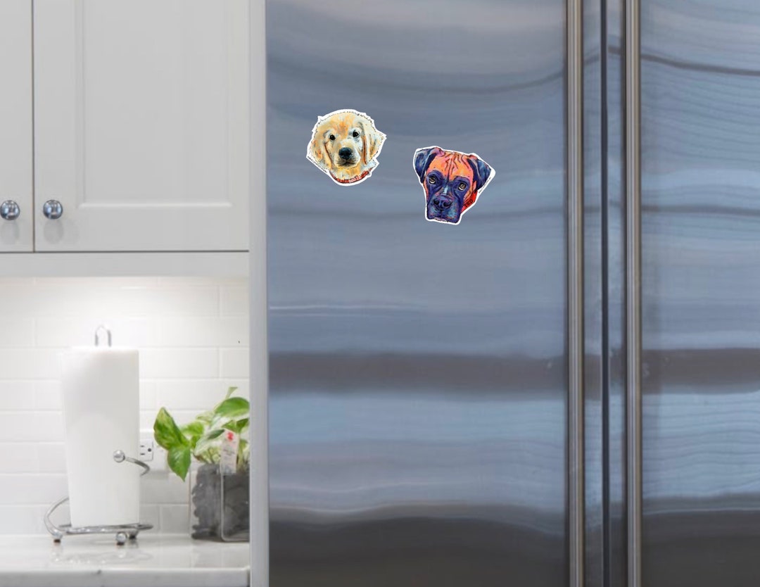 Custom Dog Magnet - Custom Magnets, Custom Dog Portrait, Waterproof ...