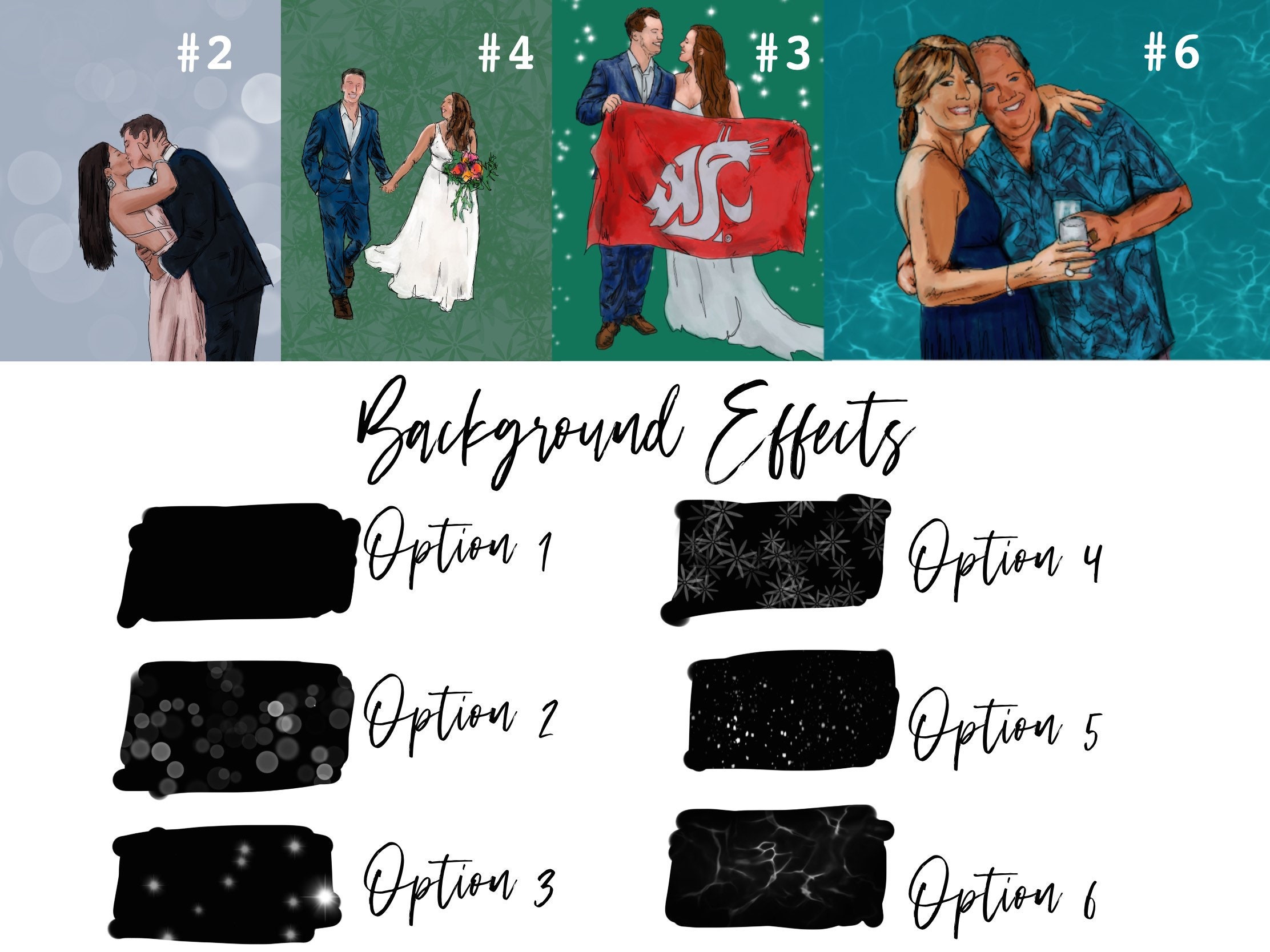 Custom Wedding Portrait digital print couple portrait | Etsy