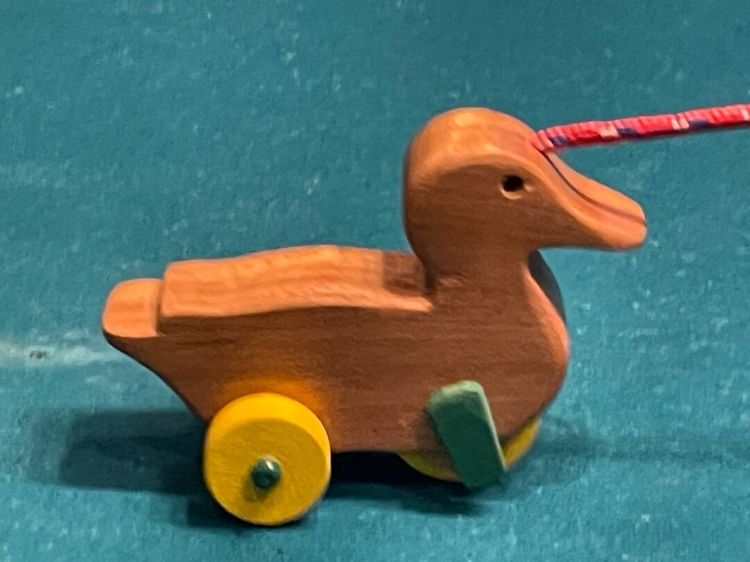 Waddling Duck Pull Toy - Etsy
