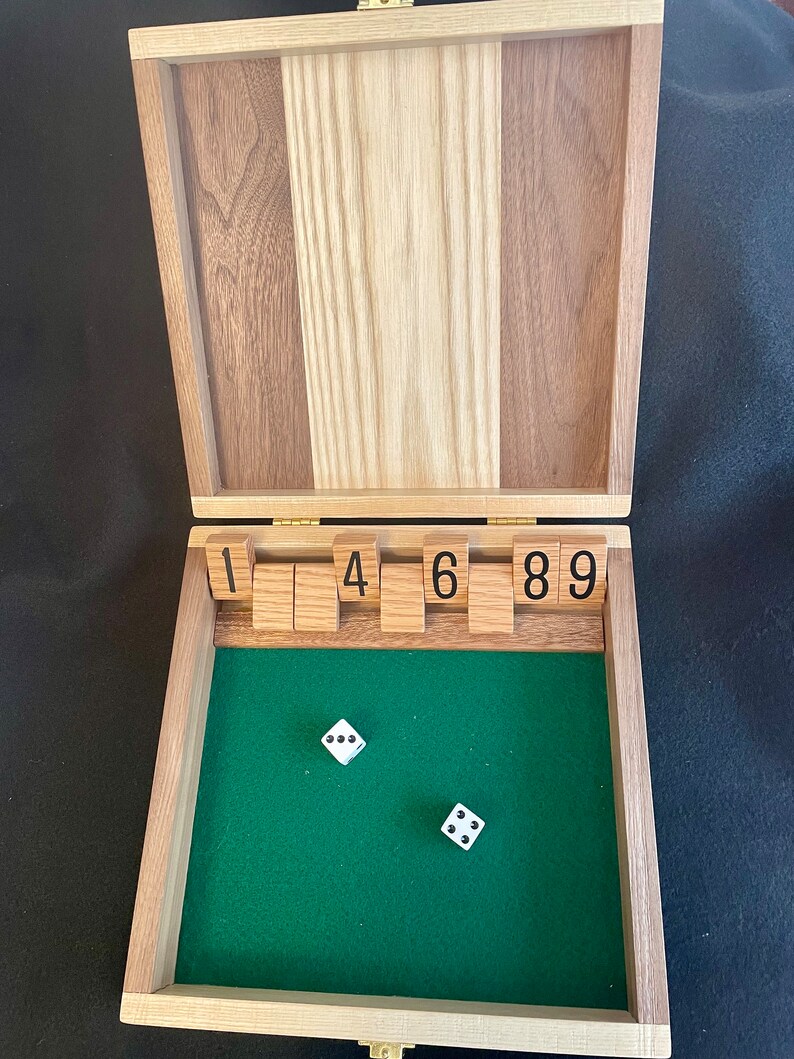 Shut the Box Game With Lid - Etsy