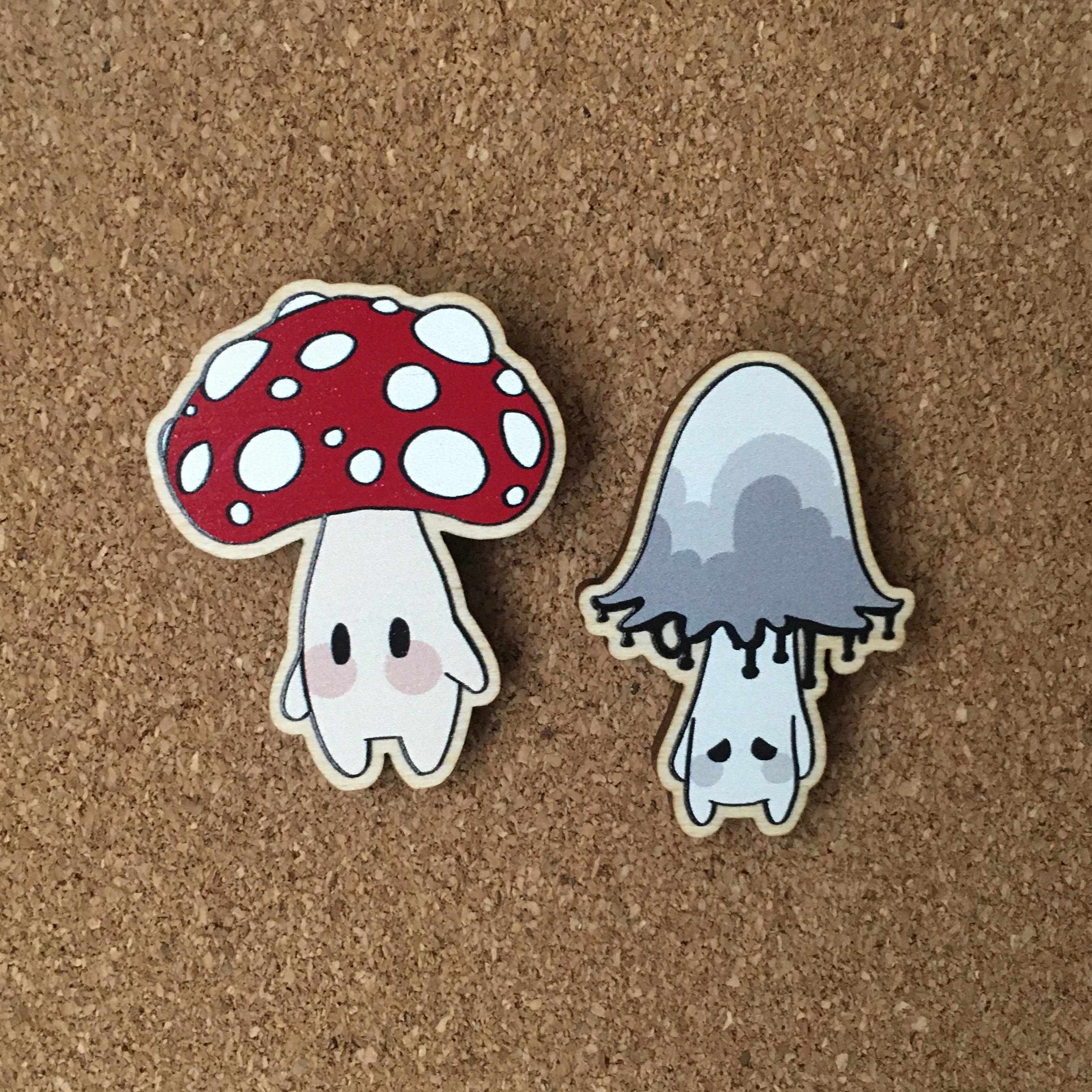 Mushroom Sprite Pins series 1 - Etsy