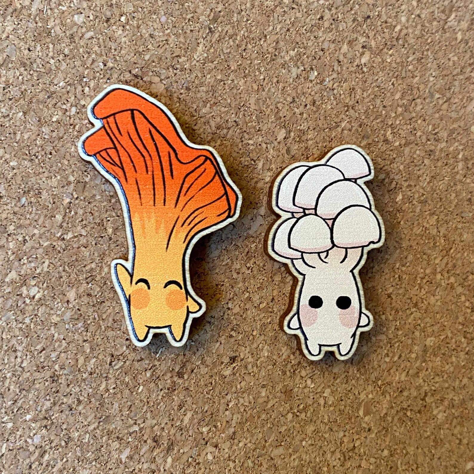 Mushroom Sprite Pins (series 2) - Etsy