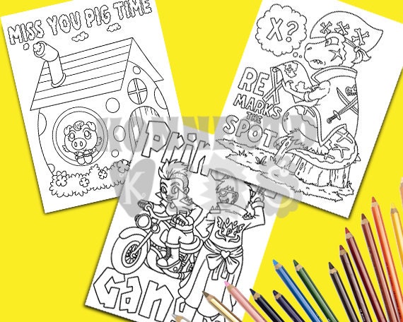 Coloring Pages for Kids Vol.1 - an Assortment of 10 Printable Coloring ...