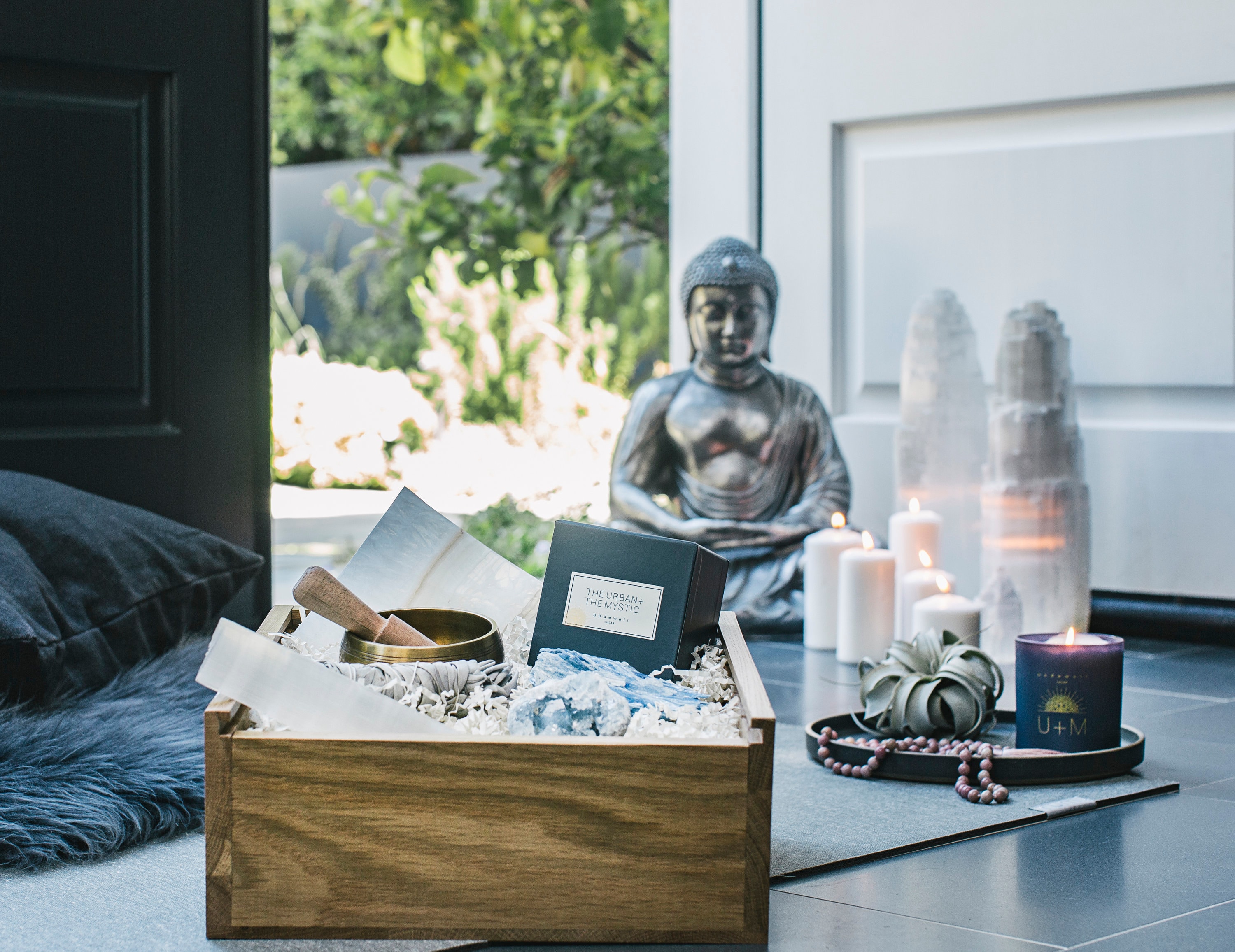The Meditation Box | Crystals, Sage, Candle, and Singing Bowl Keepsake ...