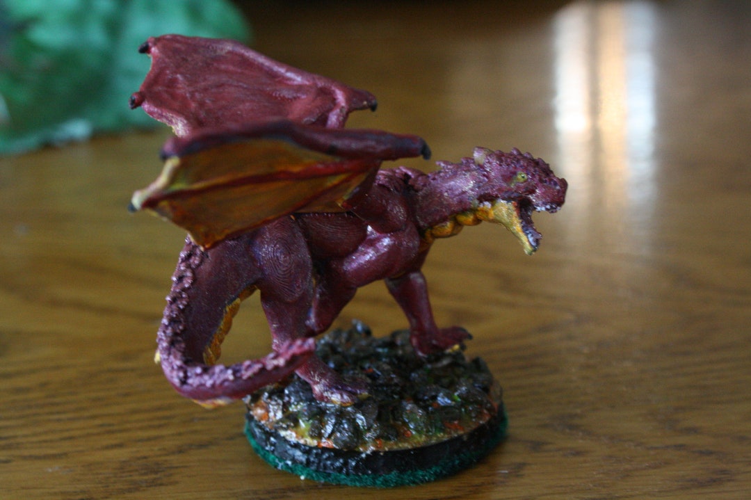 Custom Red Dragon Miniature - Etsy