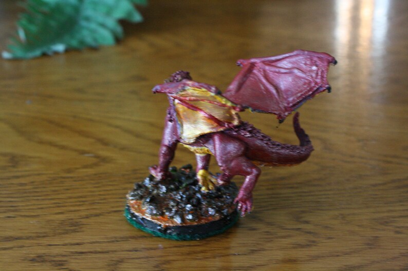 Custom Red Dragon Miniature - Etsy