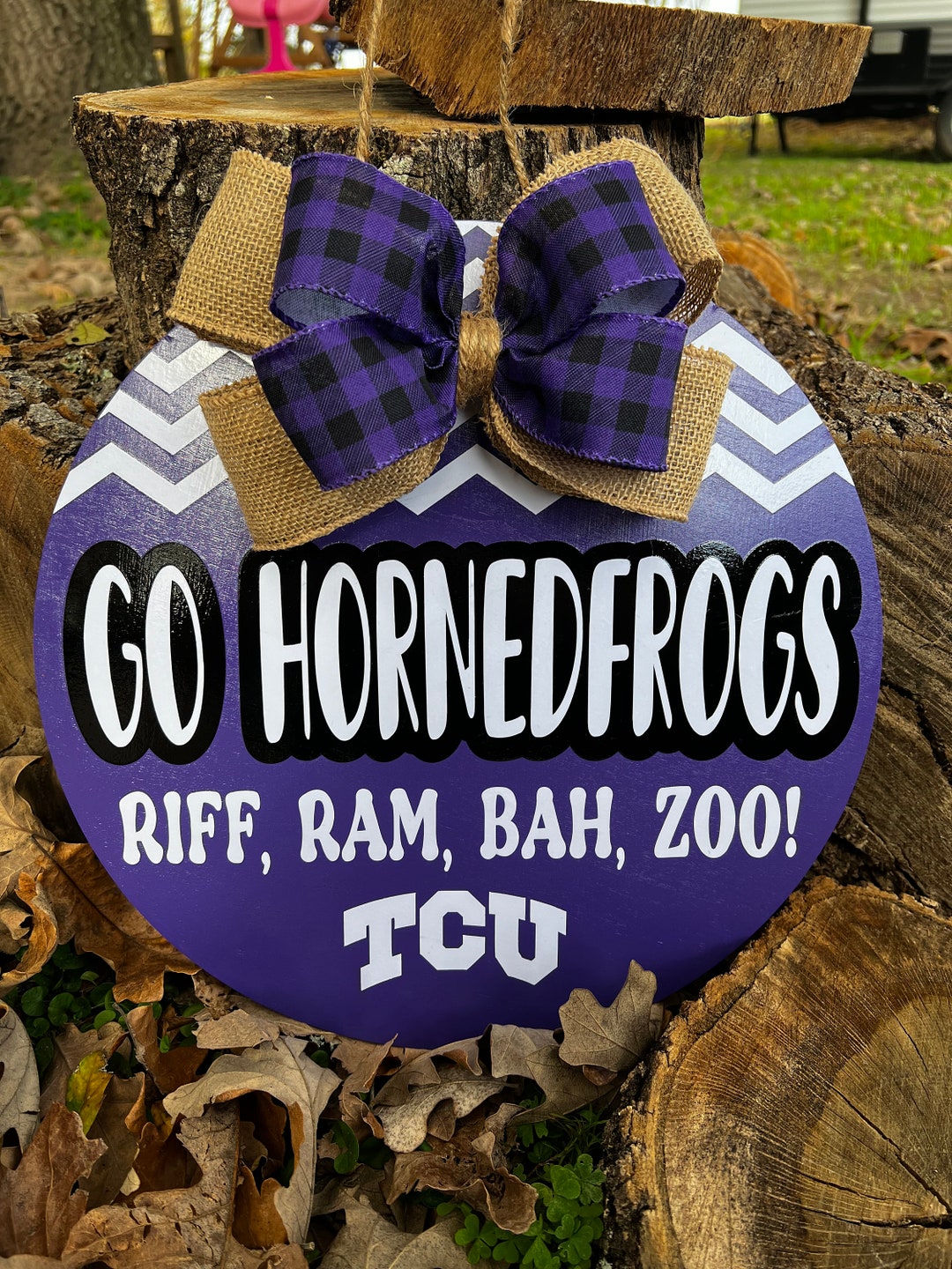 14 TCU HORNED Frogs Door Hanger Riff Ram Bah Zoo Give Em Hell - Etsy