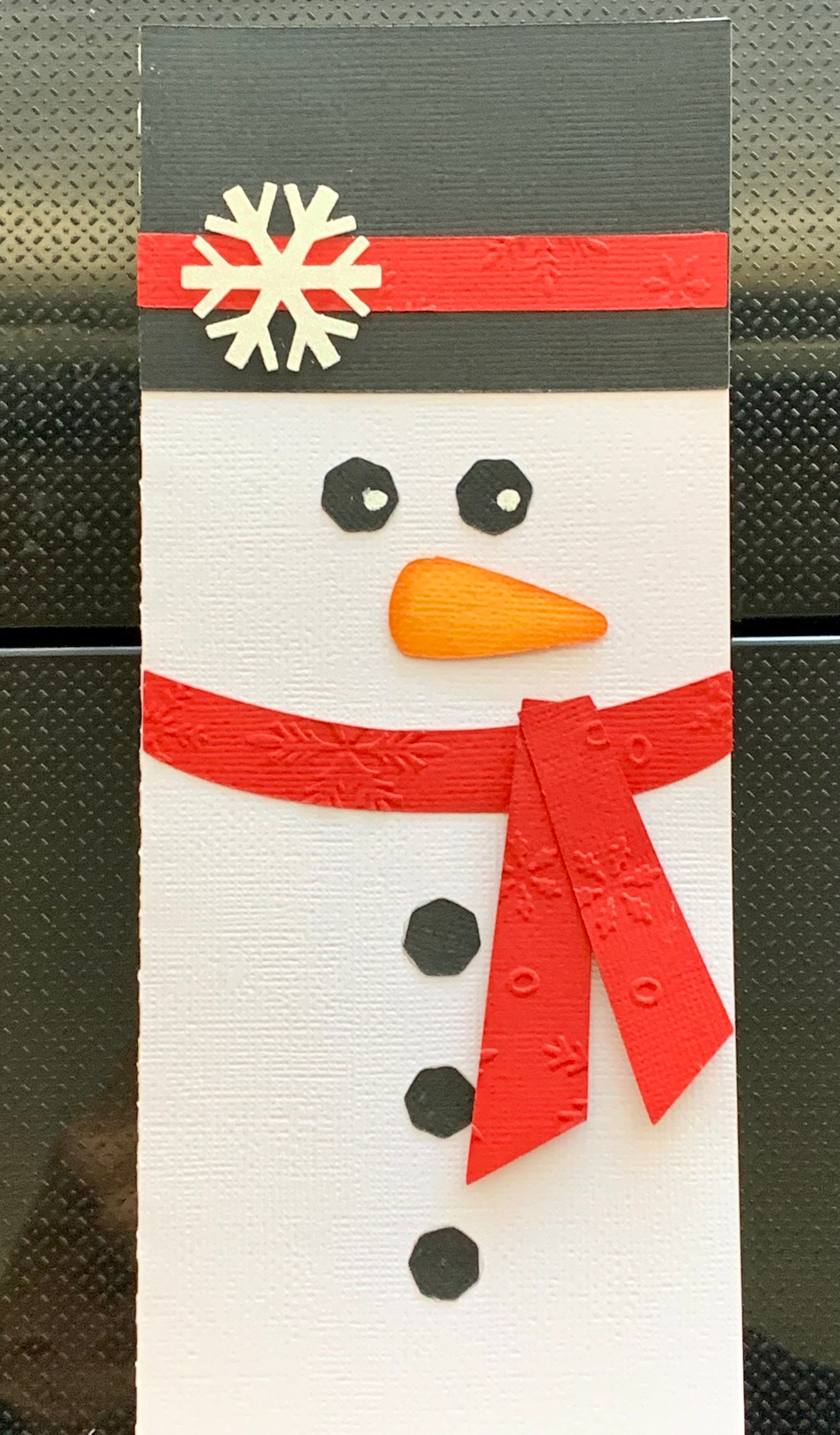 Snowman Slimline Card - Etsy