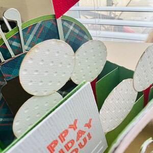 3D Golf Cart Box Card - Etsy