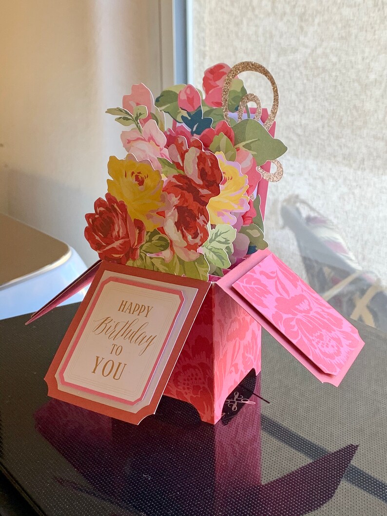 Pop Out Box Birthday Greeting Card - Etsy