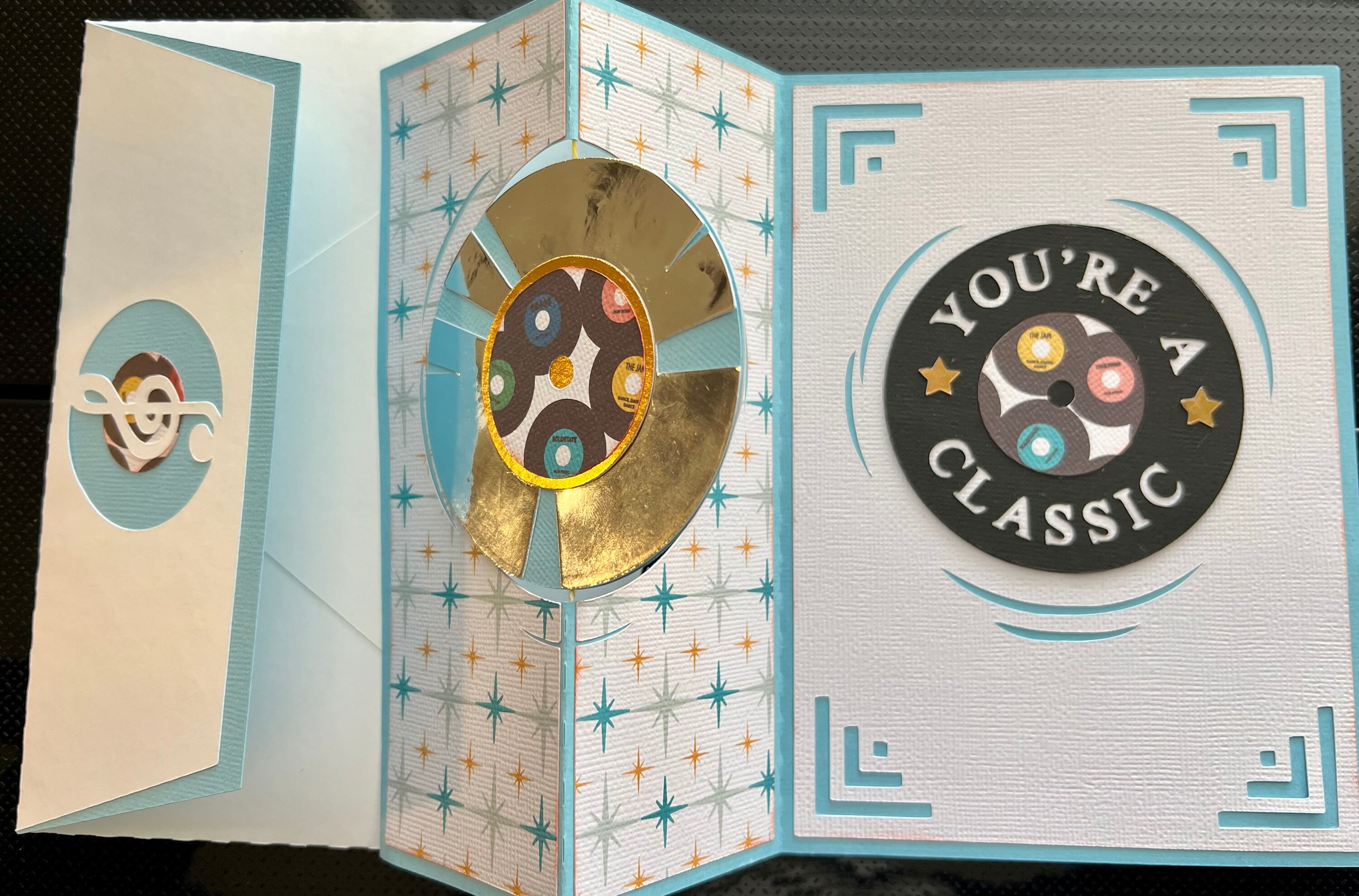 Platinum Record Spinner Greeting Card - Etsy