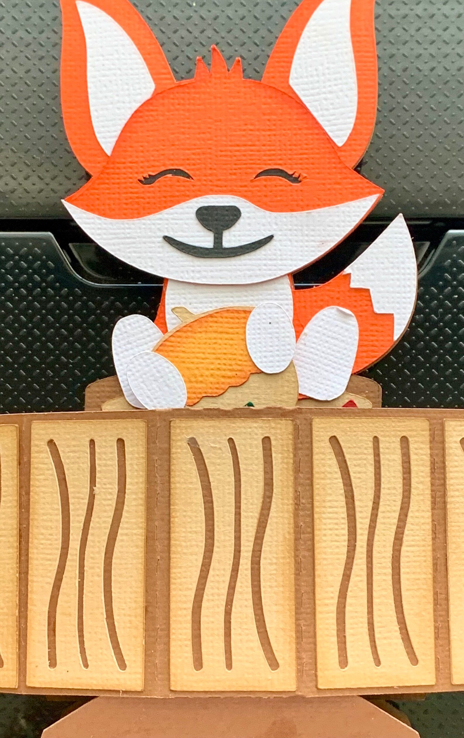 Fall Fox Pop up Card - Etsy