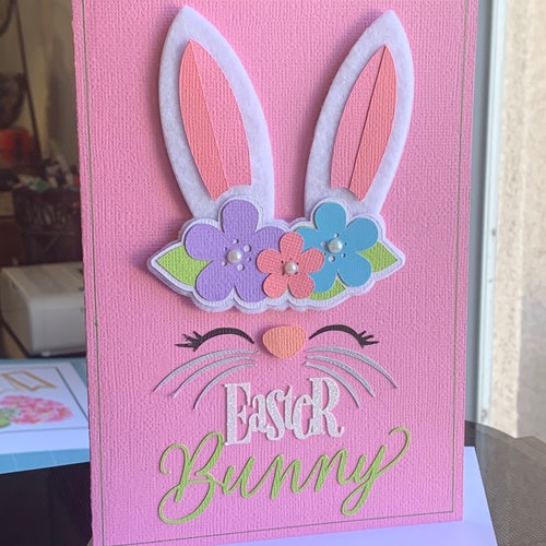 Happy Easter Peek a Boo Bunny Card - Etsy