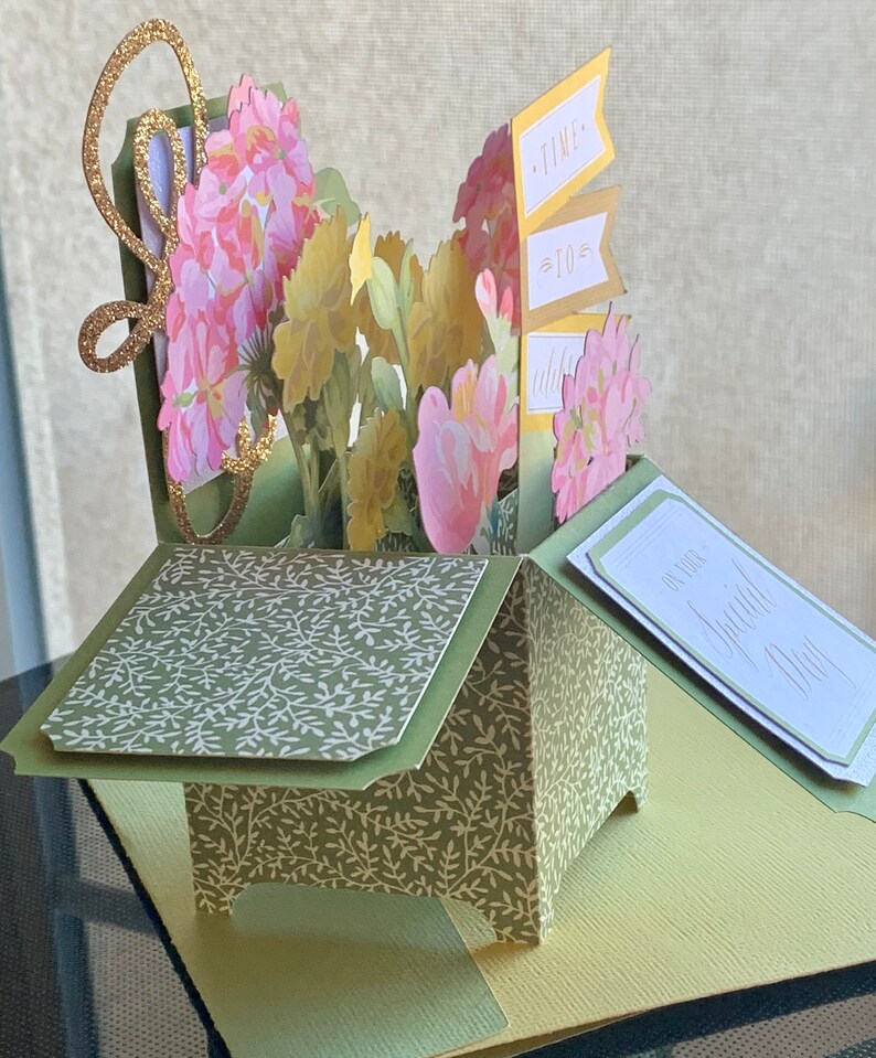 Pop Out Box Card on Your Special Day - Etsy