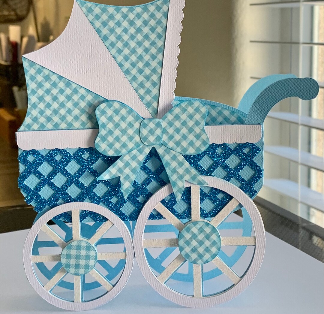 Baby Boy Pram Box Card - Etsy