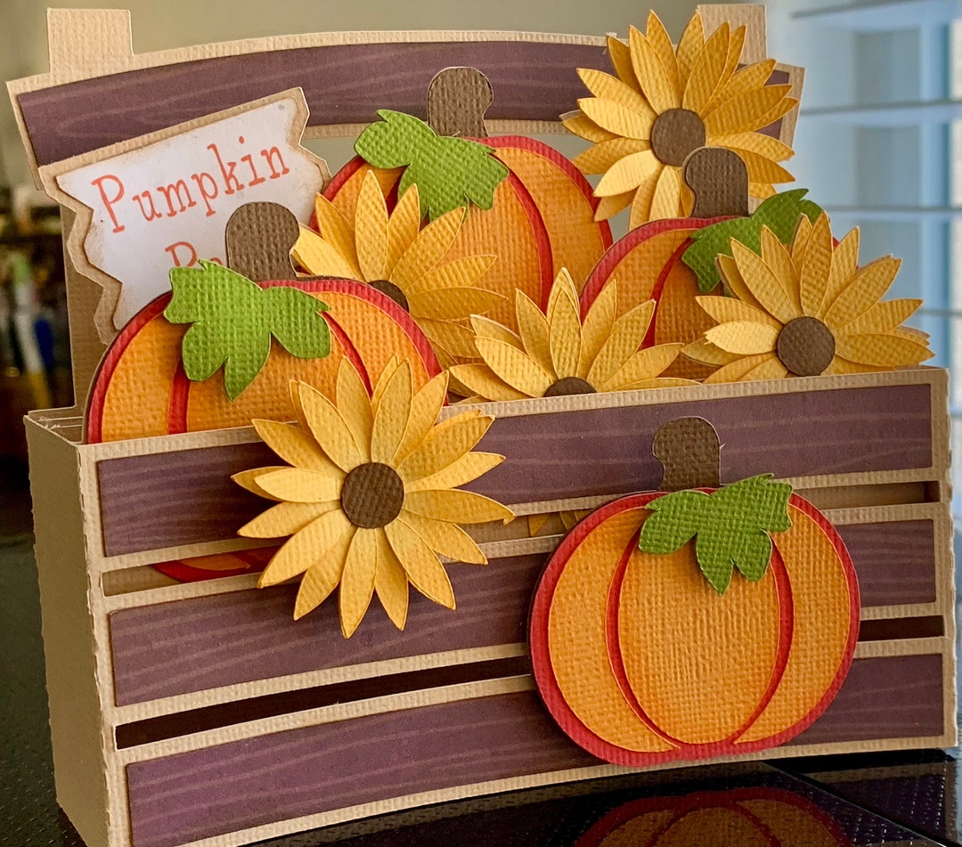 Pumpkin Patch Box Card - Etsy